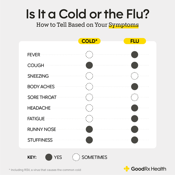 Cold vs. Flu: What’s the Difference? - GoodRx