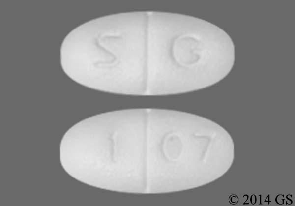 White Oval With Imprint 107 Pill Images - GoodRx