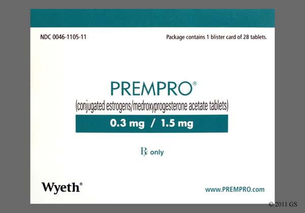 Prempro (conjugated estrogens / medroxyprogesterone): Basics, Side ...