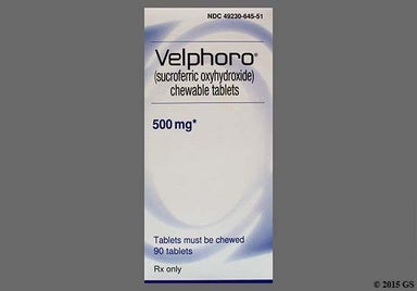 Velphoro (sucroferric oxyhydroxide): Uses, Side Effects, Dosage & Reviews
