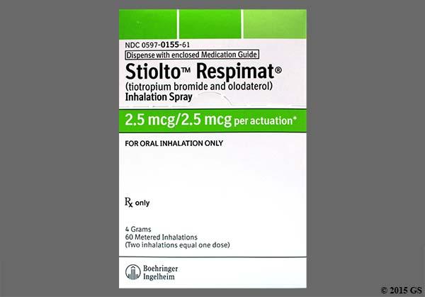 Stiolto Respimat (tiotropium / olodaterol): Uses, Side Effects, Dosage ...