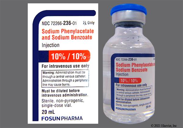 Ammonul (sodium phenylacetate / sodium benzoate): Drug Basics and ...