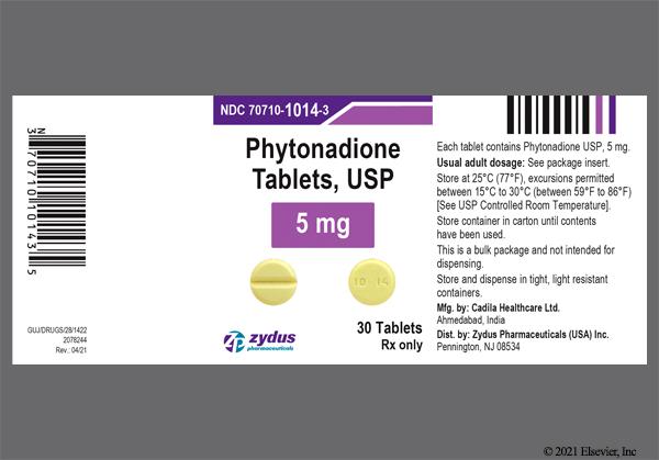 Phytonadione (Mephyton): Basics, Side Effects & Reviews
