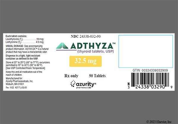 Adthyza (levothyroxine / liothyronine): Uses, Side Effects, Dosage & Reviews