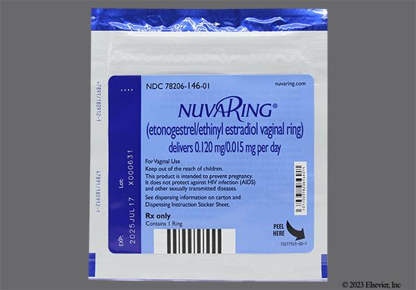 Nuvaring Etonogestrel Ethinyl Estradiol Vaginal Ring NuvaRing