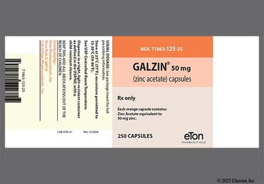 Galzin (zinc acetate): Uses, Side Effects, Dosage & Reviews