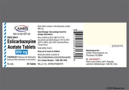 Aptiom (eslicarbazepine): Uses, Side Effects, Dosage & Reviews