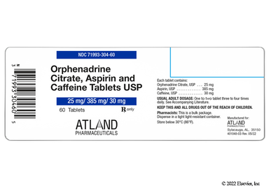 Orphenadrine / Aspirin / Caffeine Prices, Coupons & Savings Tips - GoodRx